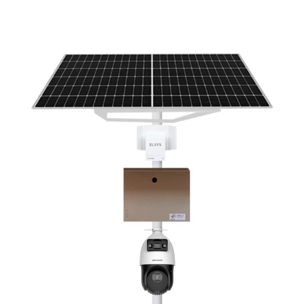 Kit Solar Câmera 25x 2 Lentes 4mp Colorida à Noite Hikvision Rural Sem ...